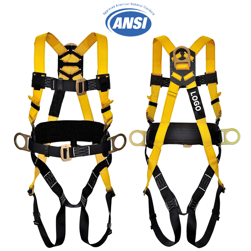ANSI Z359.11 Certified Fall Protection Full Body Harness for ...