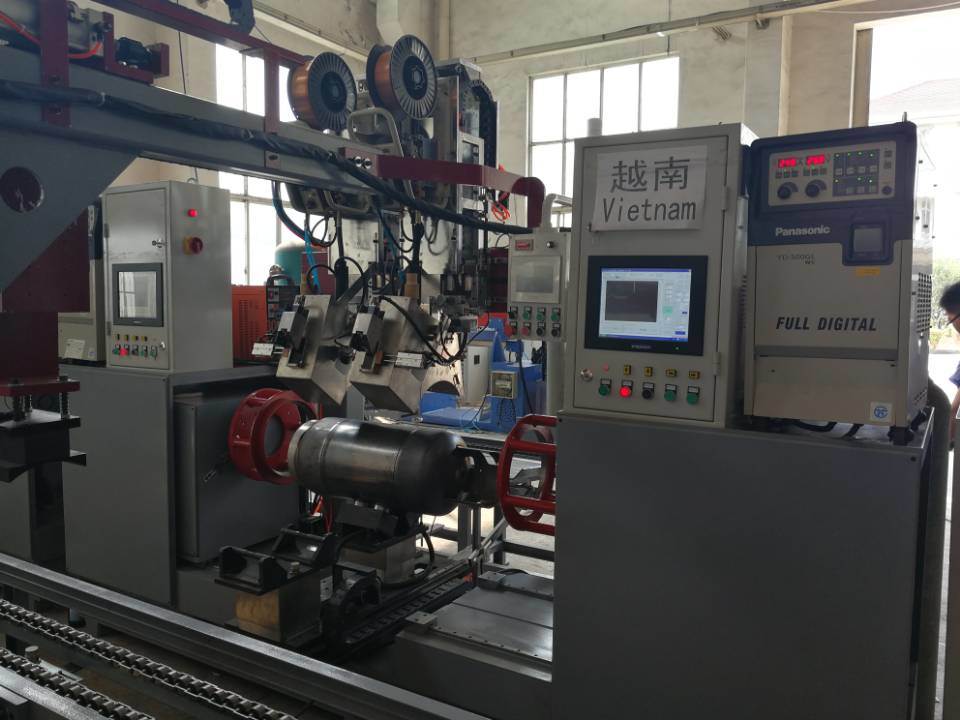 High Efficient LPG Gas Cylinder Equipment Fully Automatic Welding TIG ...