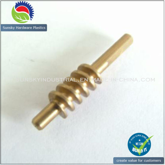 High Precision Micro/Mini Worm Gear, DC/AC Brass Worm Gear
