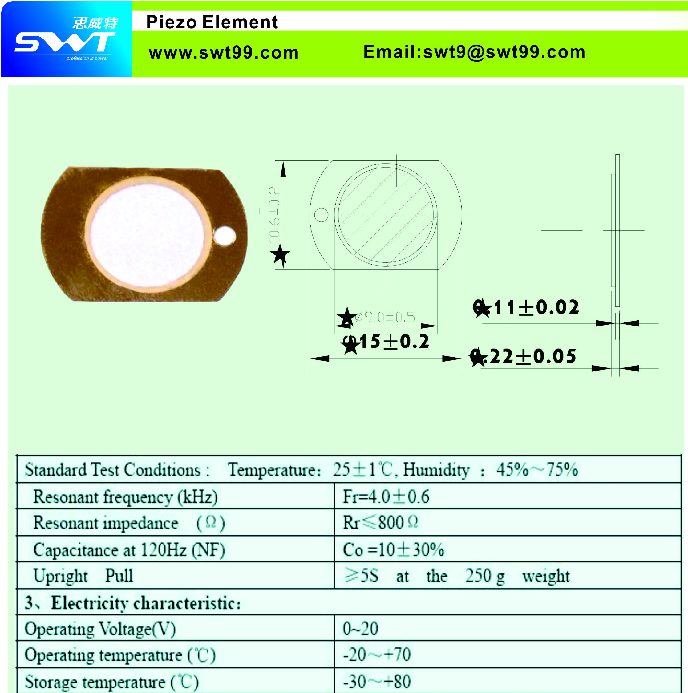 Buzzer,Piezo element,Piezo Atomizer,Ultrasonic series-Dongguan SWT ...