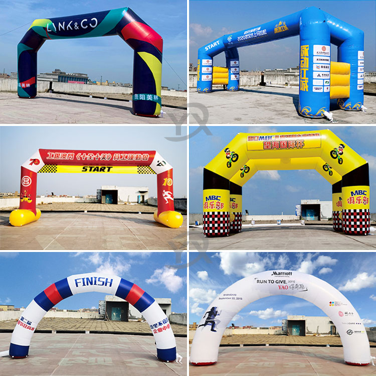 20ft Custom Inflatable Gate Arch Inflatable Arch With Customized Logos ...