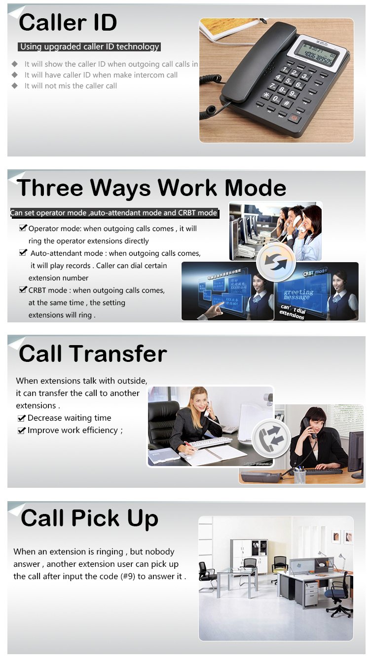 Excelltel PABX Telephone System Mini PBX with 8 users MS308 - Buy PABX ...