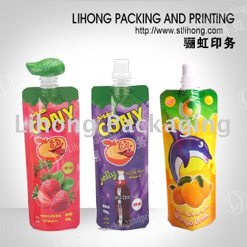 Standing Up Pouch With Spout For Jelly and Squeeze Drink - Buy Stand Up ...