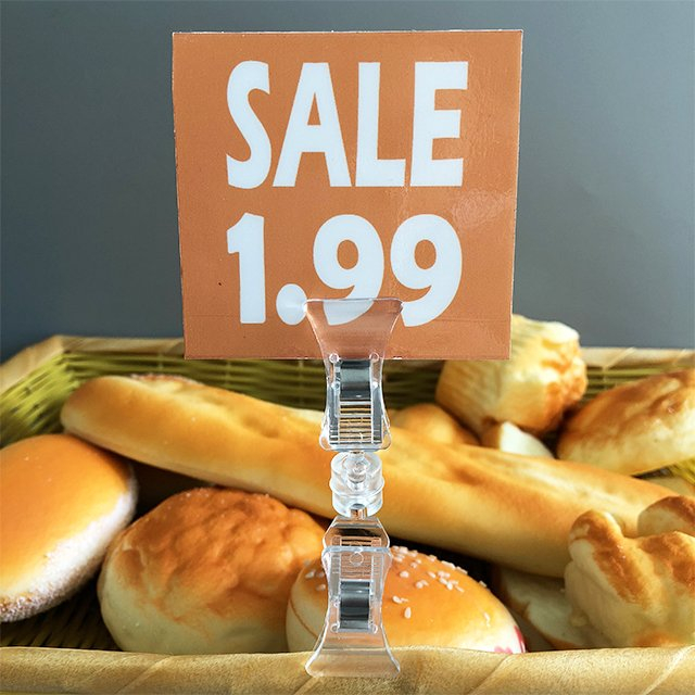 Double Clip-On Sign Holder PS02 - Buy plastic clip on sign holders ...