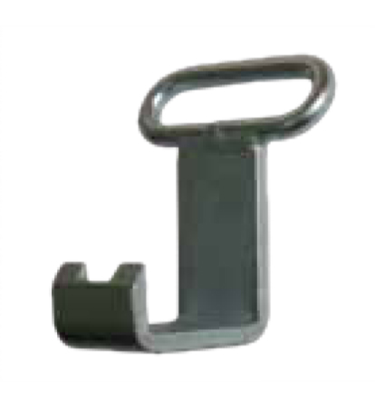 BS 5000KG/11000LBS 2 inch Flat Container Hook Black, 2" Forged Steel ...