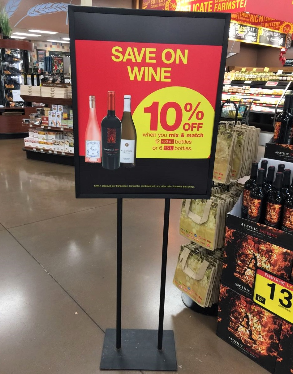 Chrome Floor Posterframe Stand W/Weighted Base 22X28" MF2228C - Buy ...