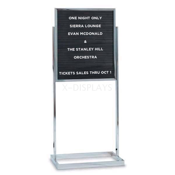 22x28 Chrome Floor Freestanding Poster Frame MF22C-P - Buy 22" X 28 ...