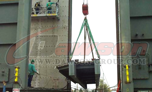 WLL 30 Ton Polyester Webbing Slings, 30000kg Heavy Duty Flat Web Slings ...