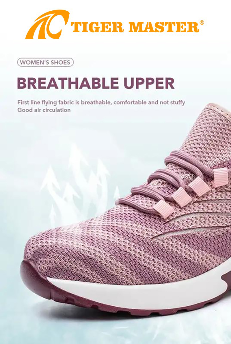 Air Cushioned Steel Toe Pink Women Safety Shoes - Buy pink safety shoes ...