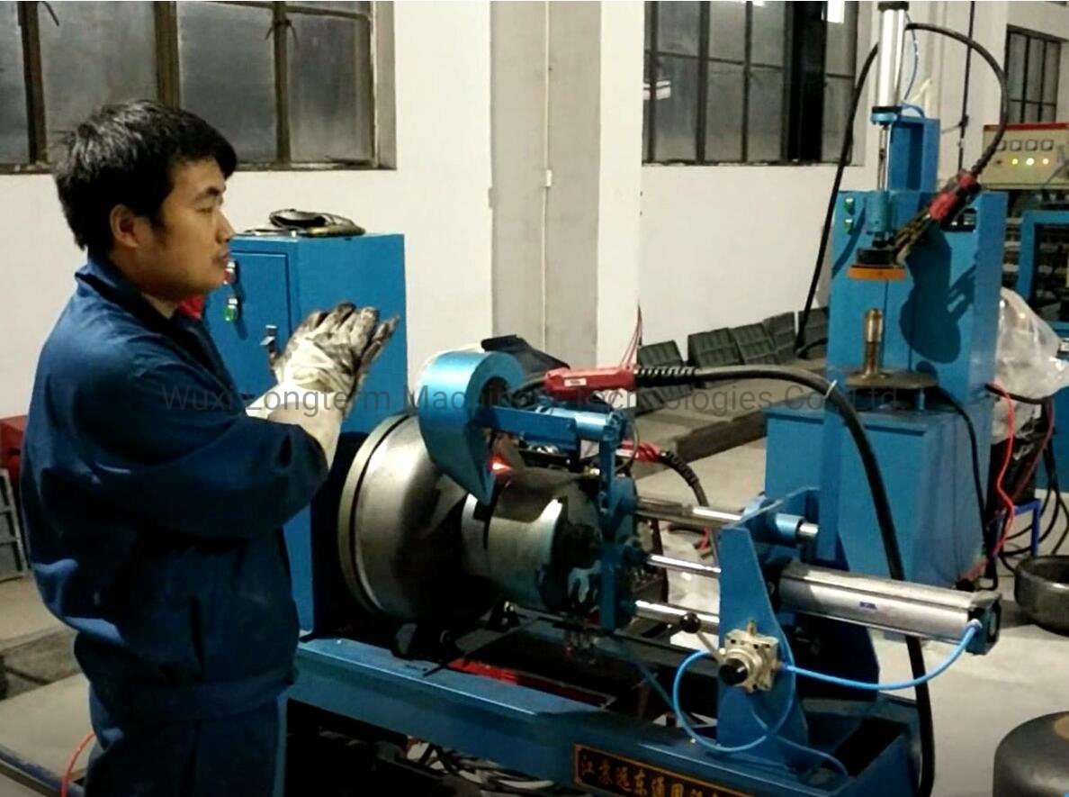 LPG Gas Cylinder Collar/Guard Ring/Handle Welding Machine~