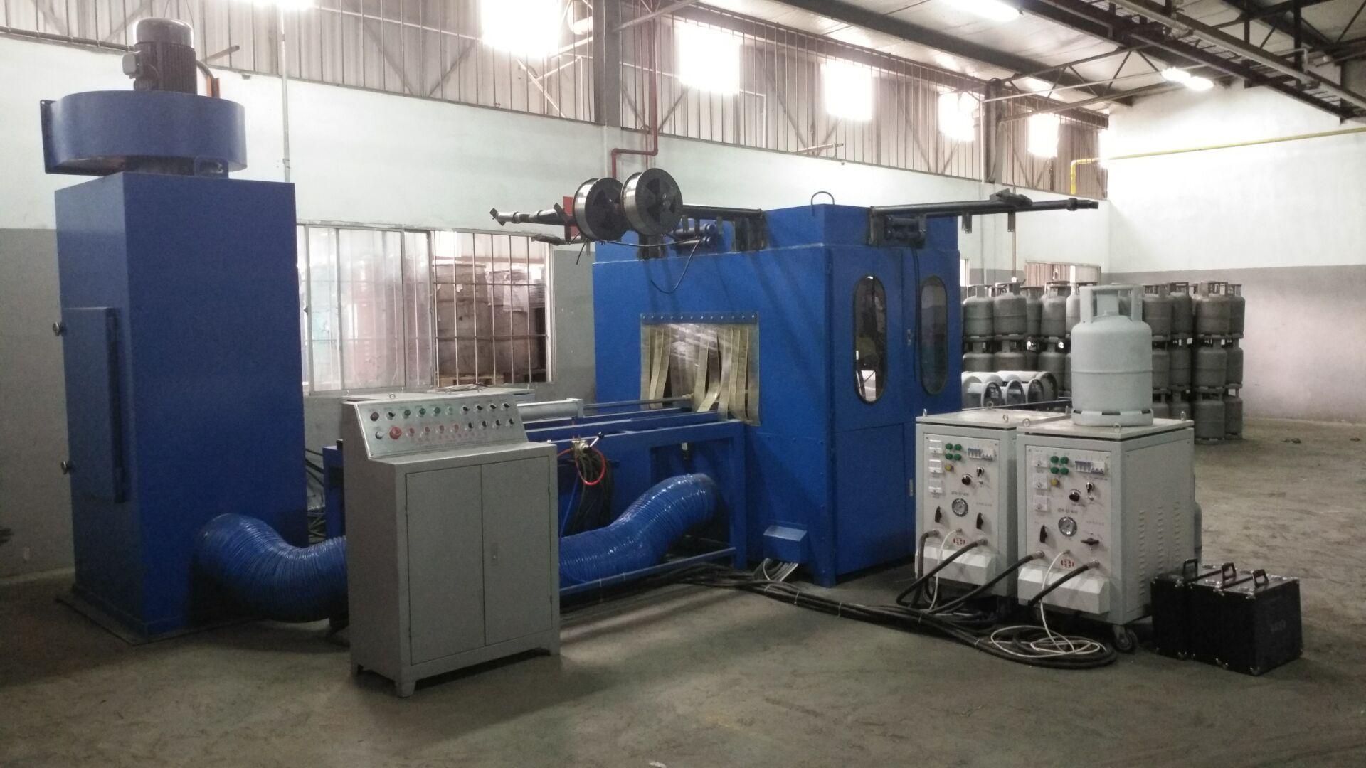 LPG Cylinder Zinc Spraying Machine for Different Sizes / Zinc Coating ...