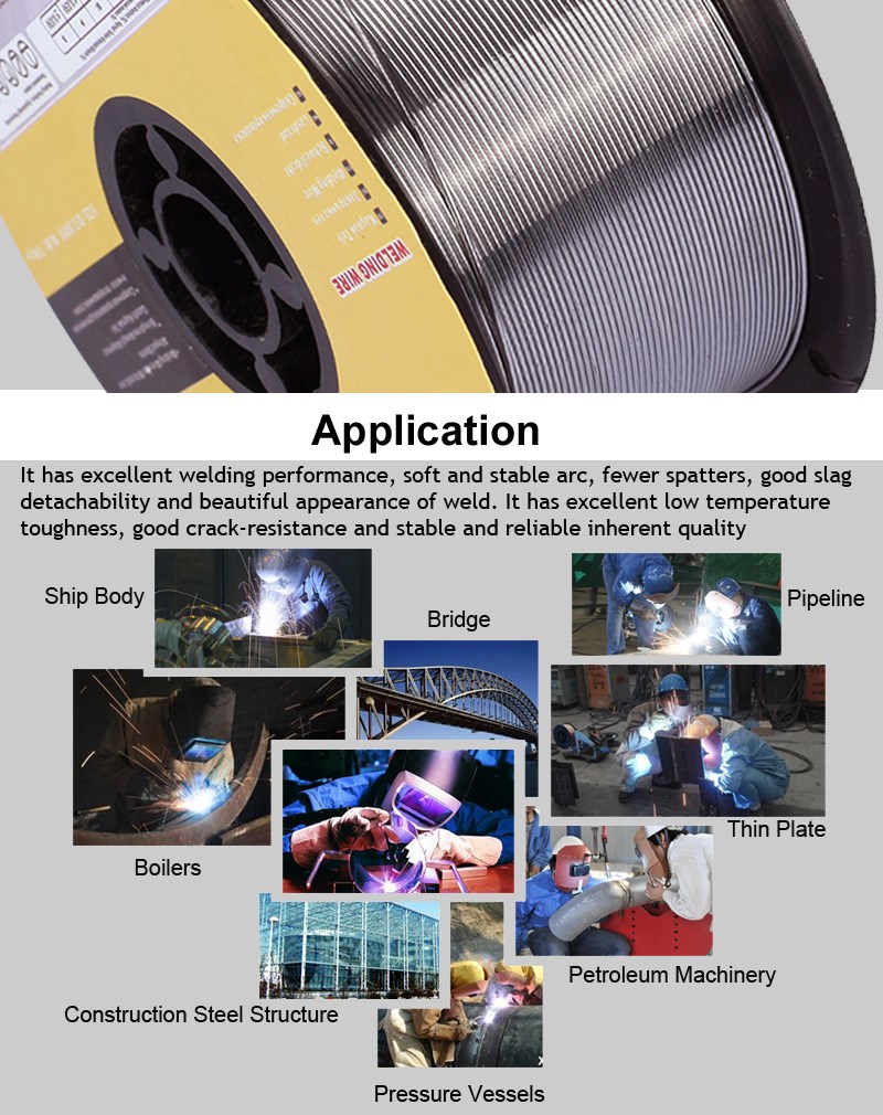 Factory 1kg/5kg AWS E71T-GS Gasless Flux Cored MIG welding wire 0.8mm - Buy Gasless Welding Wire ...