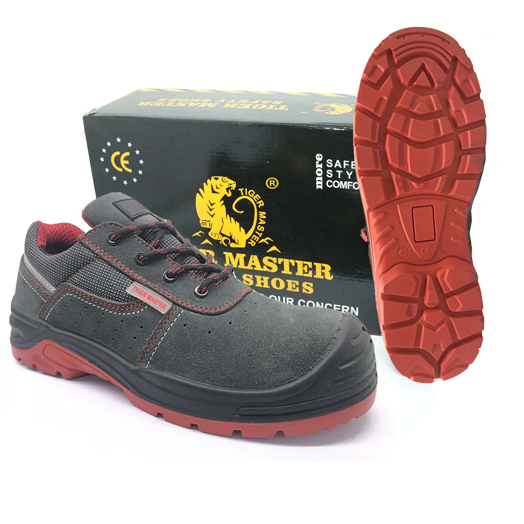 ENS008 suede leather anti static kevlar mid sole european work shoes ...
