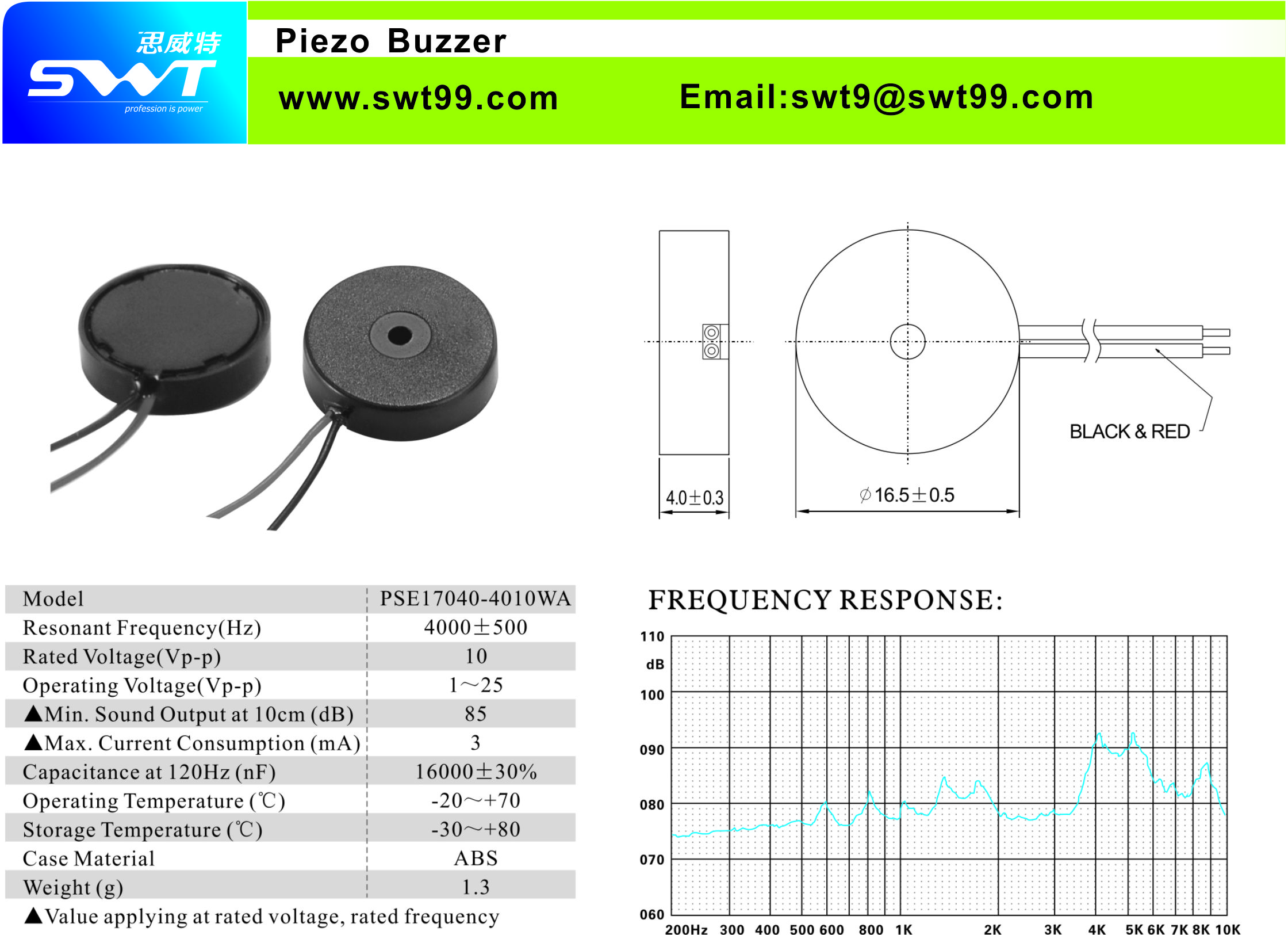 Buzzer,Piezo element,Piezo Atomizer,Ultrasonic series-Dongguan SWT ...