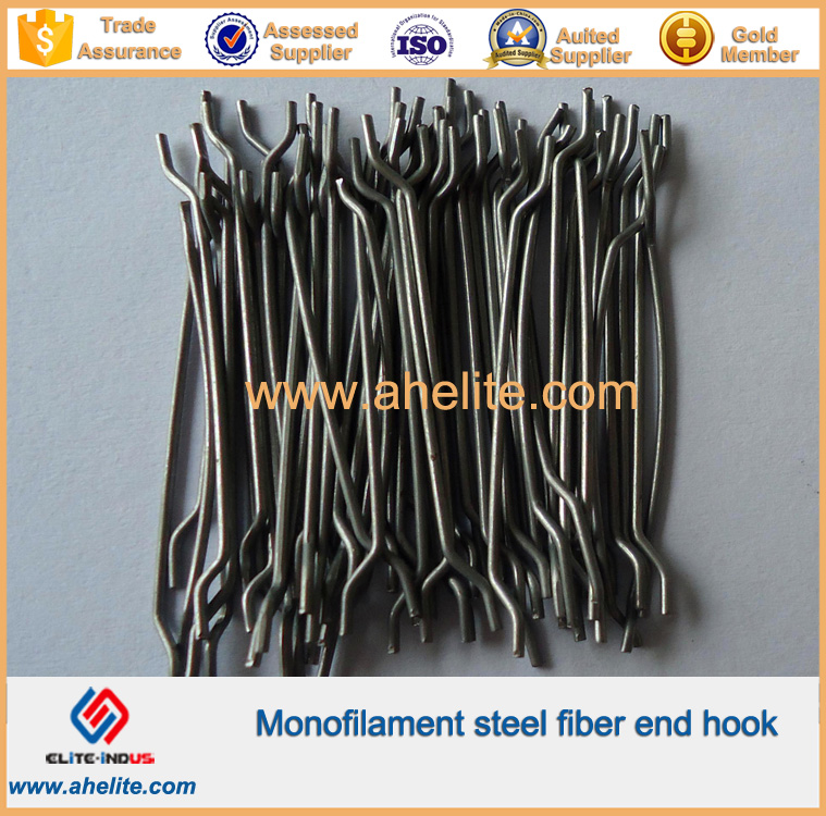 Monofilament steel fiber end hook type (Loose Type) - Buy high strength ...