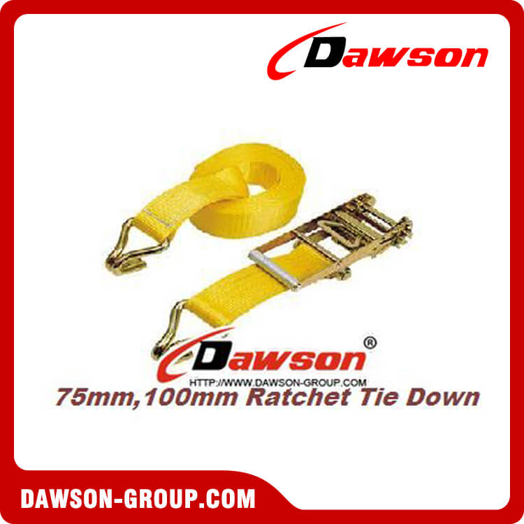 75MM,100MM Ratchet Tie Down, Web Lashing System, Cargo Ratchet Lashing ...
