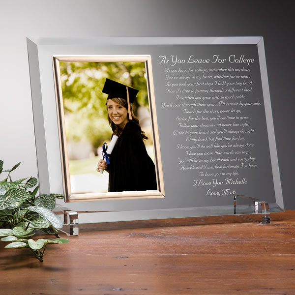 The Graduate Personalized Glass Photo Frame for Memento Display
