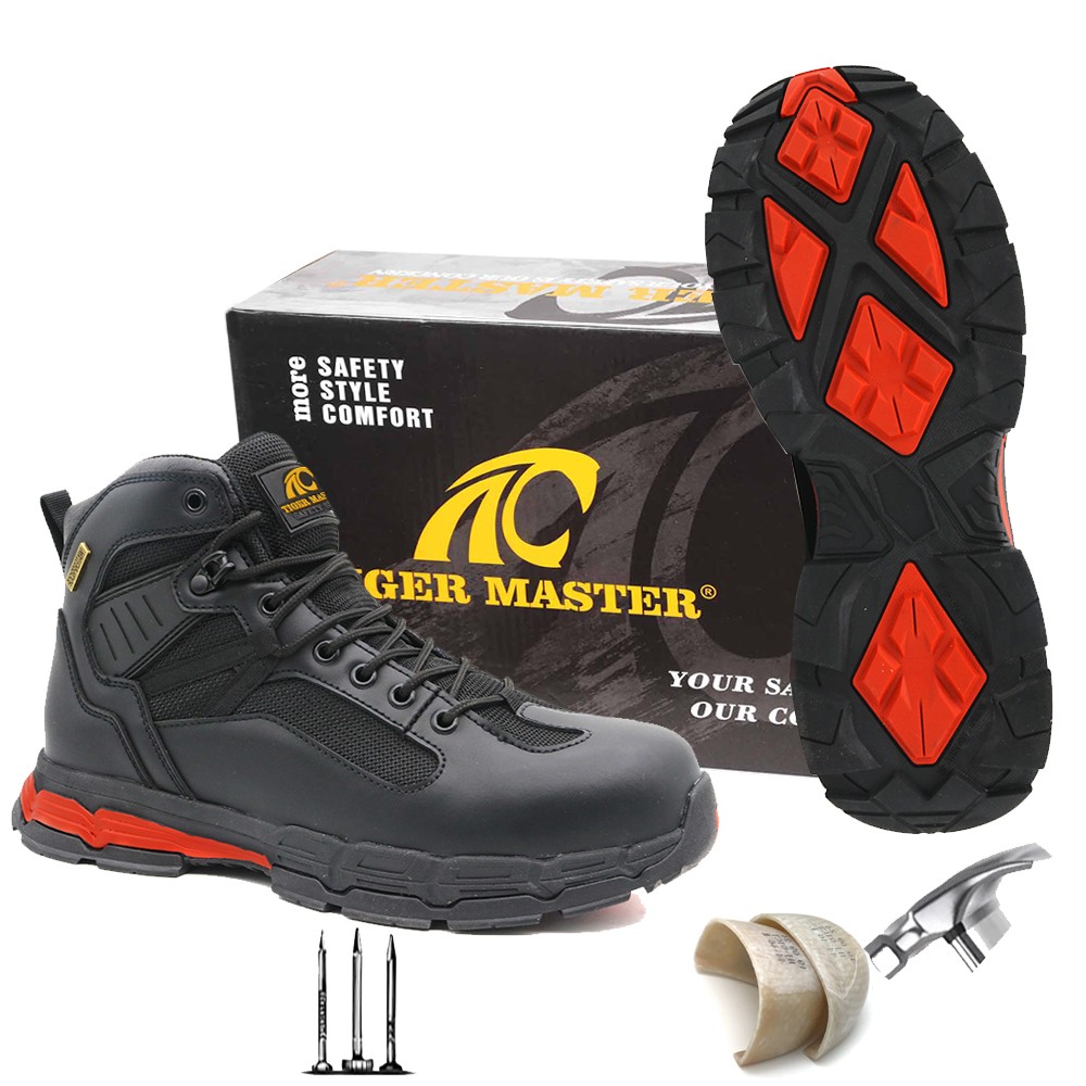 Black Puncture-proof Fiberglass Toe Safety Shoes Waterproof - Buy ...