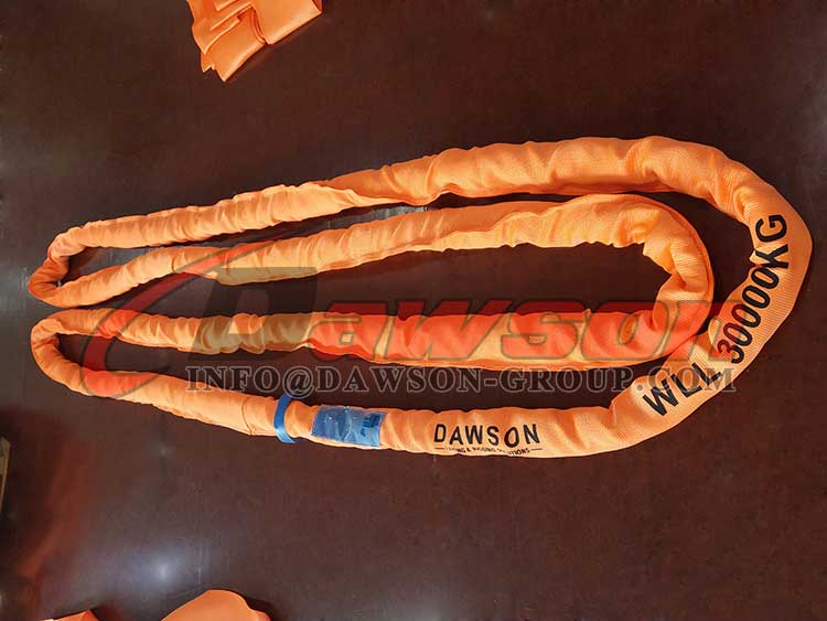 WLL 15T 15000kg Polyester Round Slings, Heavy Duty Endless Type Round ...