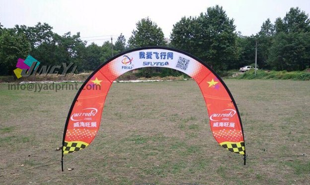 cheap Sports race printed fabric custom entrance arch gate event ...