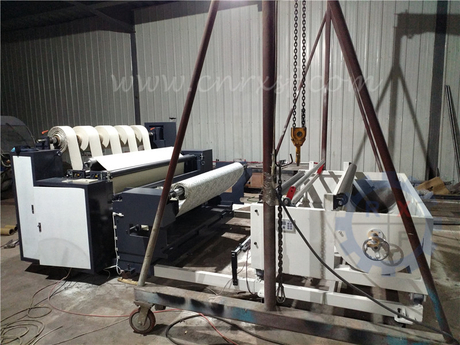 2000mm wide format laminated textile slitting and rewinding machine ...