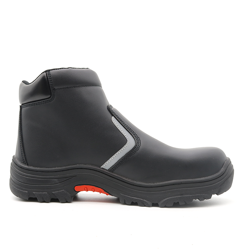 Heat Resistance Rubber Sole Oil Field No Laces Safety Shoes with ...