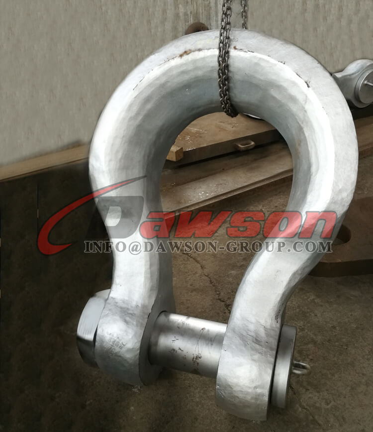 Large WLL Shackle with Circular Cross-Section, Alloy Steel Heavy Duty ...