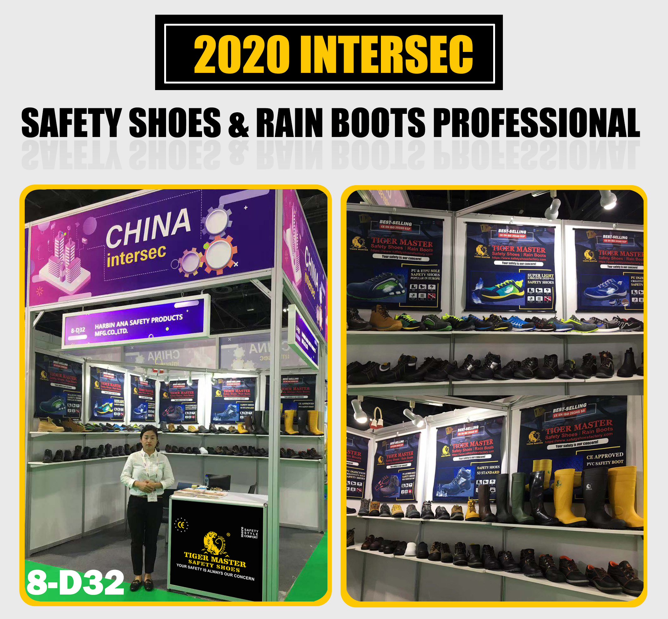 Cemented Rubber Sole Construction Site Safety Shoes Steel Toe - Buy ...
