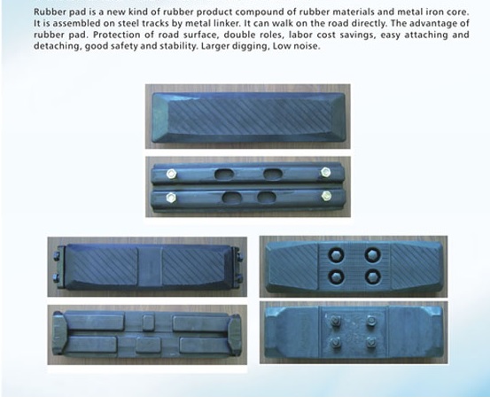 Rubber track shoes - Buy rubber belt pad, rubber pad, clip on rubber ...