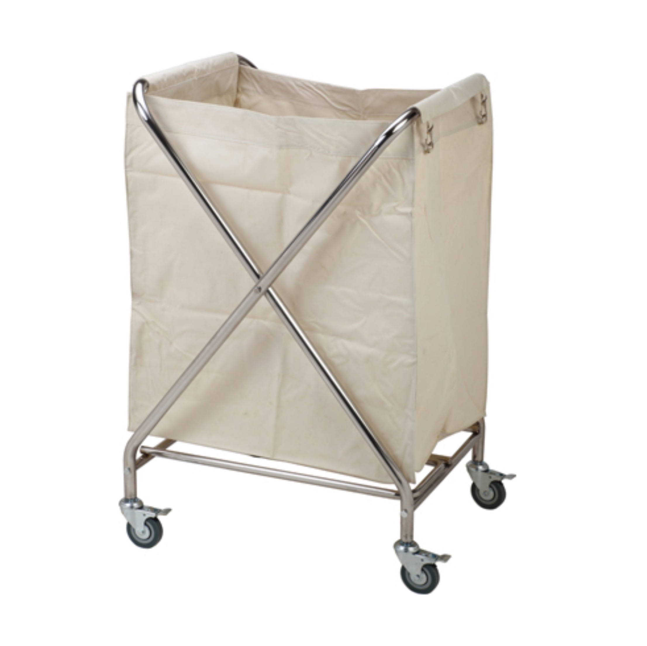 X Shaped Stainless Steel Hotel Guest Room Linen Trolley for Hospital ...