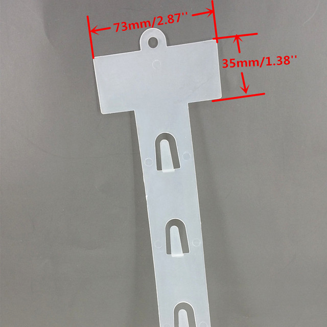 HS73535T14 Plastic PP Retail Hanging Merchandise Clips Strips W3.5cm ...