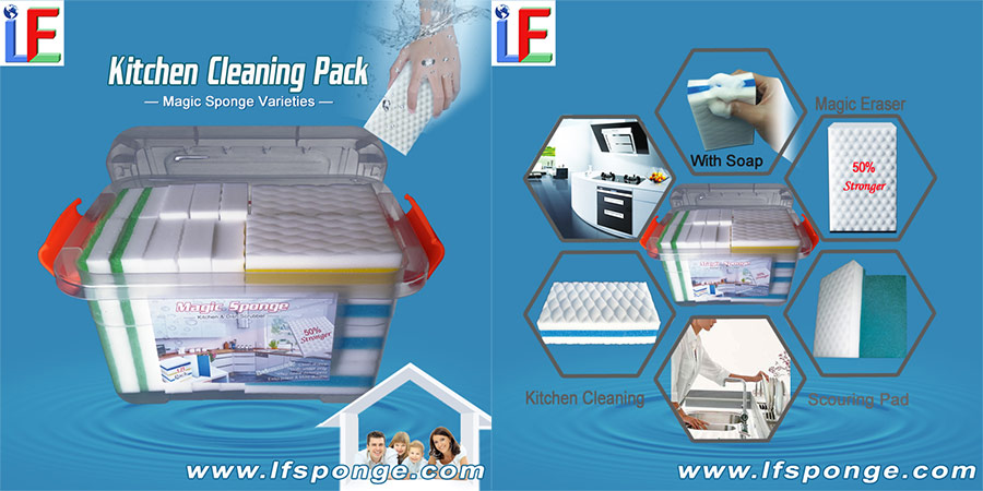 Kitchen Dish Cleaning magic Sponges pack 18pcs from lfsponge - Magic ...