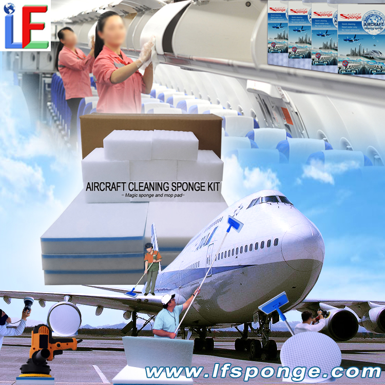 Aircaft cleaning sponge kit magic sponge and mop pad aircraft polishing ...