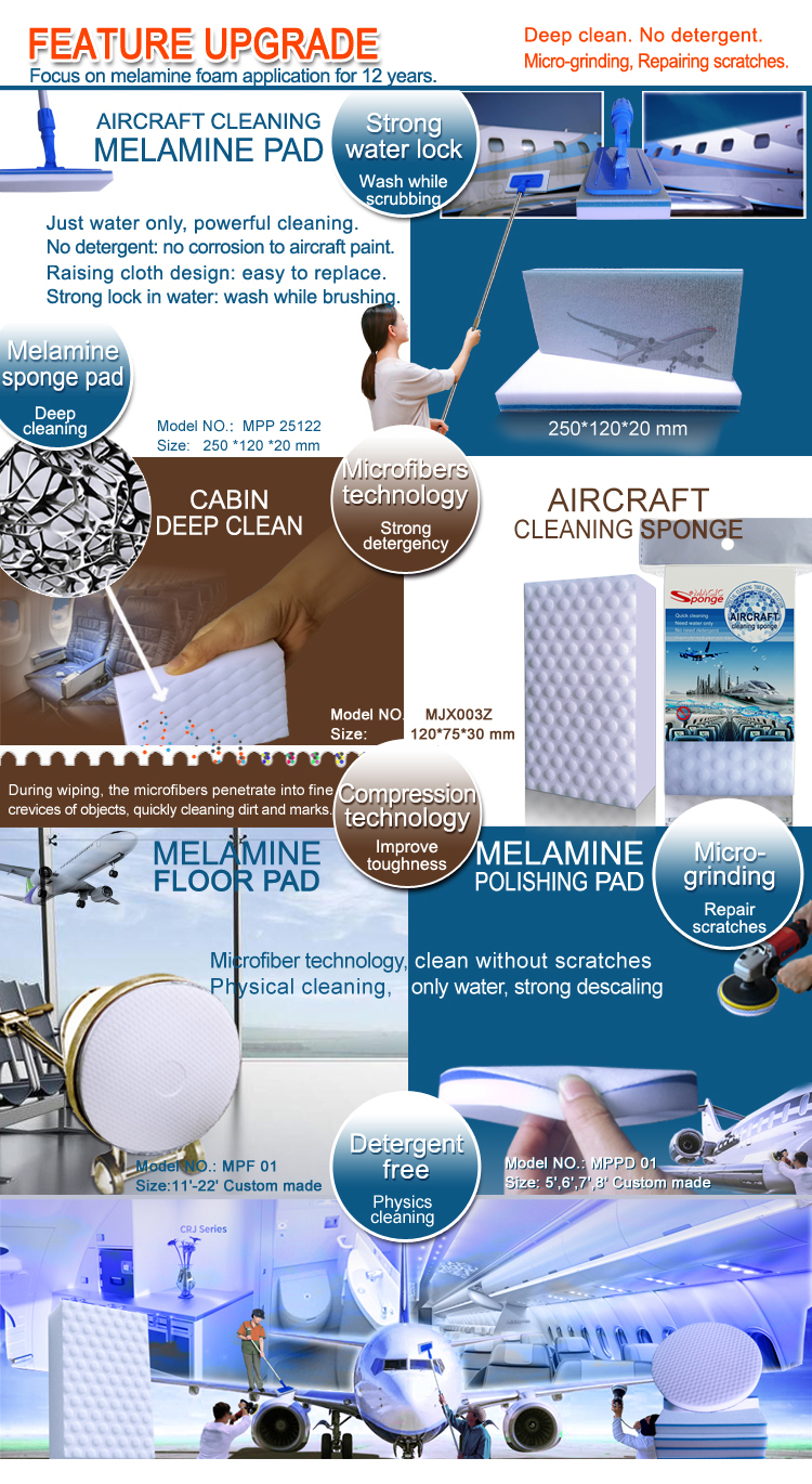 Aircraft Melamine Pad - wholese Aircraft cleaning mop, Aircraft ...