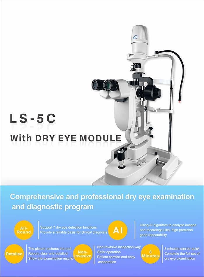 LS-5C China ophthalmic Dry Eye Examination Ocular Surface Analyzer with digital slit lamp - Buy ...