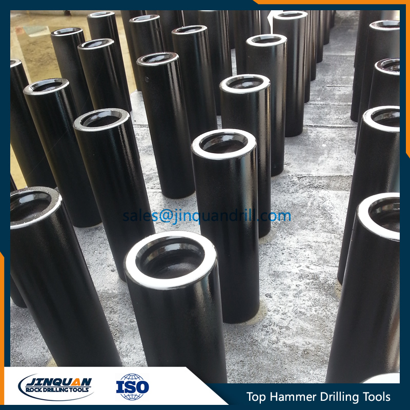 China T45 steel drill coupling sleeve, T45 coupling sleeve, coupling ...