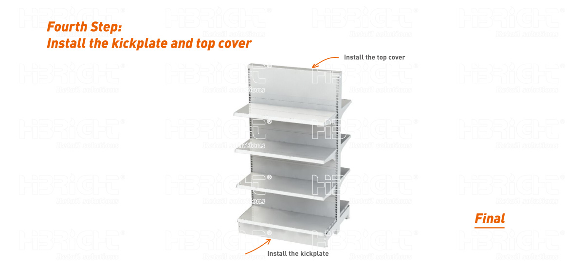 supermarket shelf Installation instruction - Highbright Retail Solutions