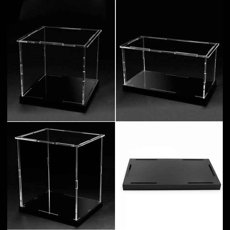 Fashion Transparent Acrylic Clear Display Box Plastic Free Standing ...