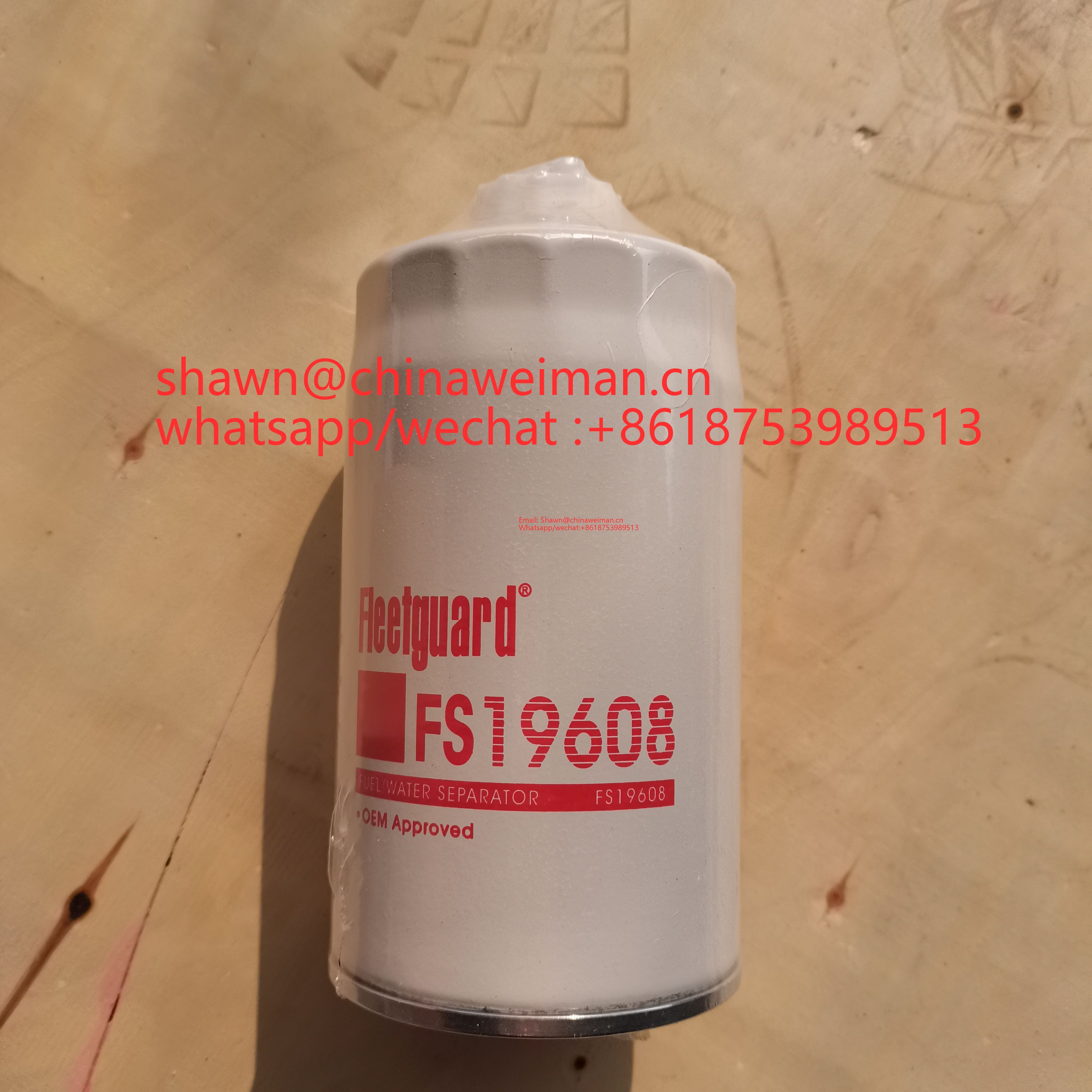 Diesel engine parts spin-on fuel water separator filter P550899 FS19608 ...