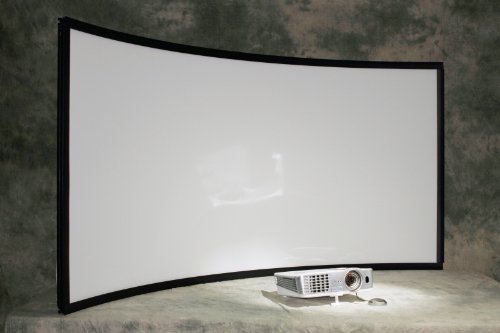 Large Curved Projection Screen for Flight Simulator System