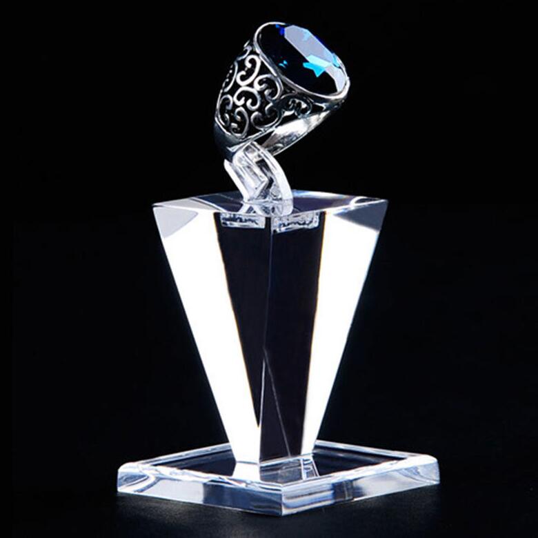 Clear Acrylic Ring Display Riser Customized Style And Size Jewelry ...