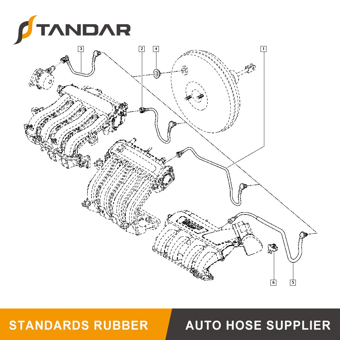 Tubo de refrigeración del motor,Sistema de ventilación del cárter ...