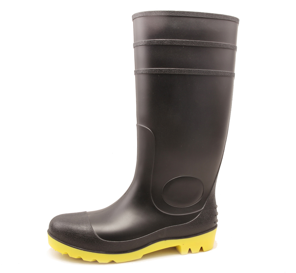 QH-002 black waterproof oil resistant pvc safety rain gum boots - Buy ...