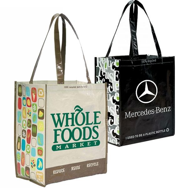 Wholesale Custom Printed Recycle Pp Laminated Woven Tote Shopping Bags