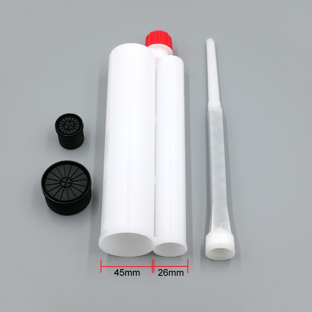 390ml 3# 3:1 AB Dual Glue Cartridge PP Two Component Dispenser Tube ...