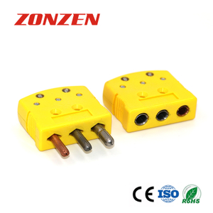 - Buy 3 prong round flat pin connector, standard connector for RTD ...