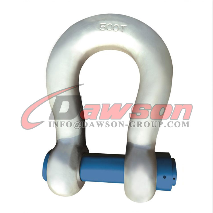 Large WLL Shackle with Circular Cross-Section, Alloy Steel Heavy Duty ...