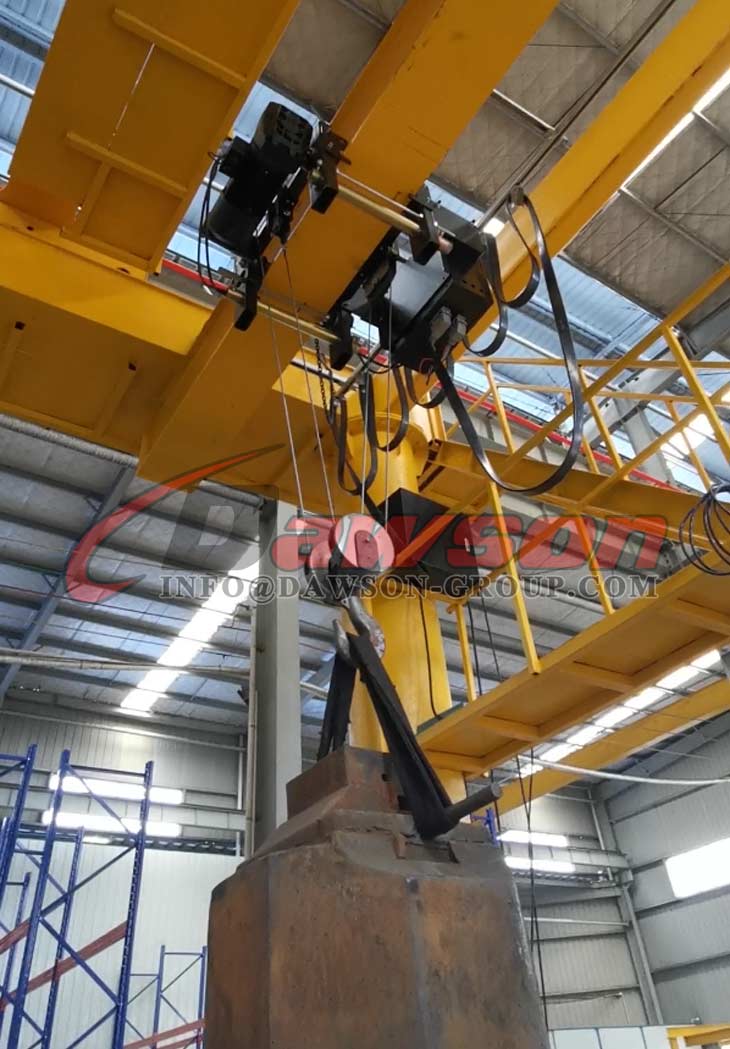 Foot-Mounted Electric Wire Rope Hoist (2/1 Rope Reeving) For Wire Rope ...