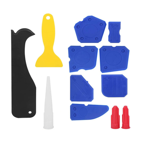 Plastic Sealant Spreader Caulking Scraper Glass Glue Finishing Tool Kit ...