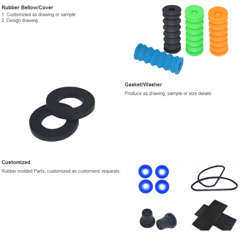 China Customized NBR & EPDM Silicone Molded Rubber Auto Parts ...